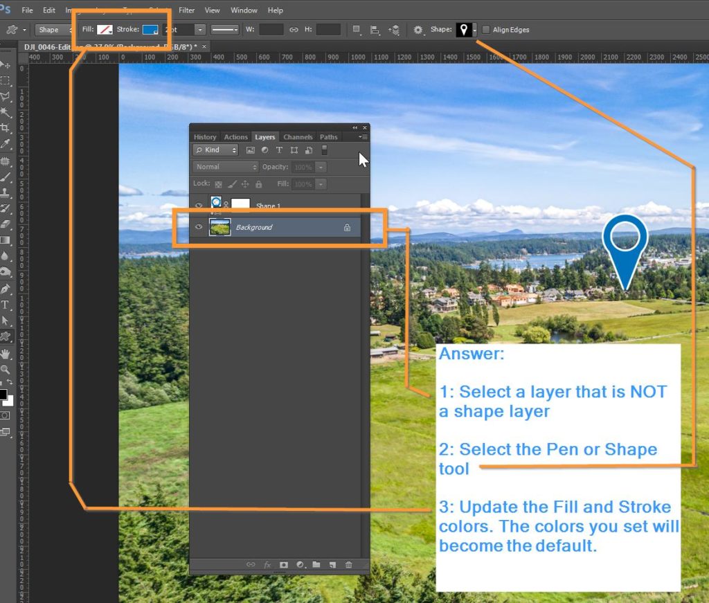 Solution: How to get Pen and Shape tools in Photoshop to remember Fill ...